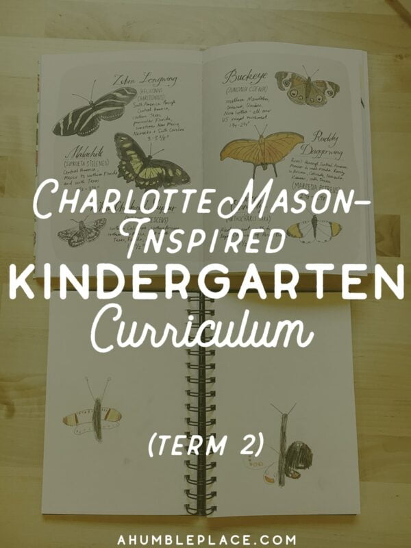 Charlotte Mason Kindergarten Term 2 Recap · a humble place