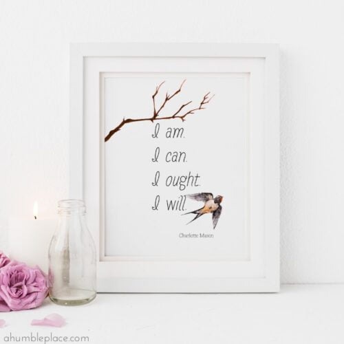 Charlotte Mason Printable Quotes · a humble place