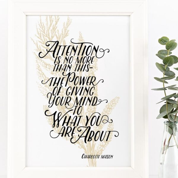 Charlotte Mason Quotes and Verse Prints · a humble place
