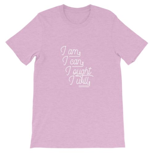 Charlotte Mason “I am. I can. I ought. I will.” in Cursive Short-Sleeve ...