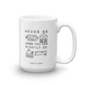 Charlotte Mason "Never be within doors..." Quote with Line Art Mug · a ...
