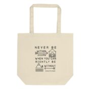 Charlotte Mason "Never be within doors..." Quote Eco Tote Bag · a ...