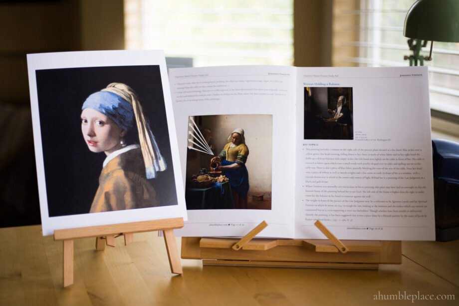 Johannes Vermeer Picture Study Aid and Prints - ahumbleplace.com