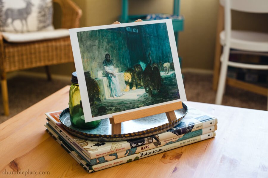 Simple Ideas for Displaying Picture Study Art · a humble place