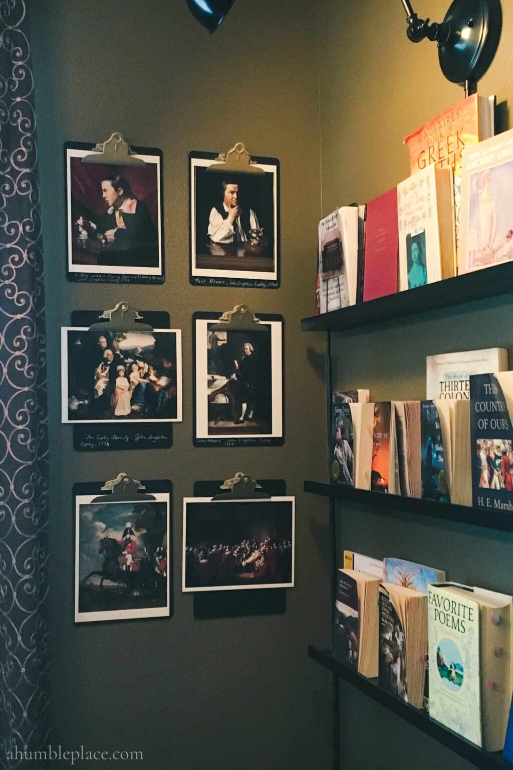 Simple Ideas for Displaying Picture Study Art · a humble place