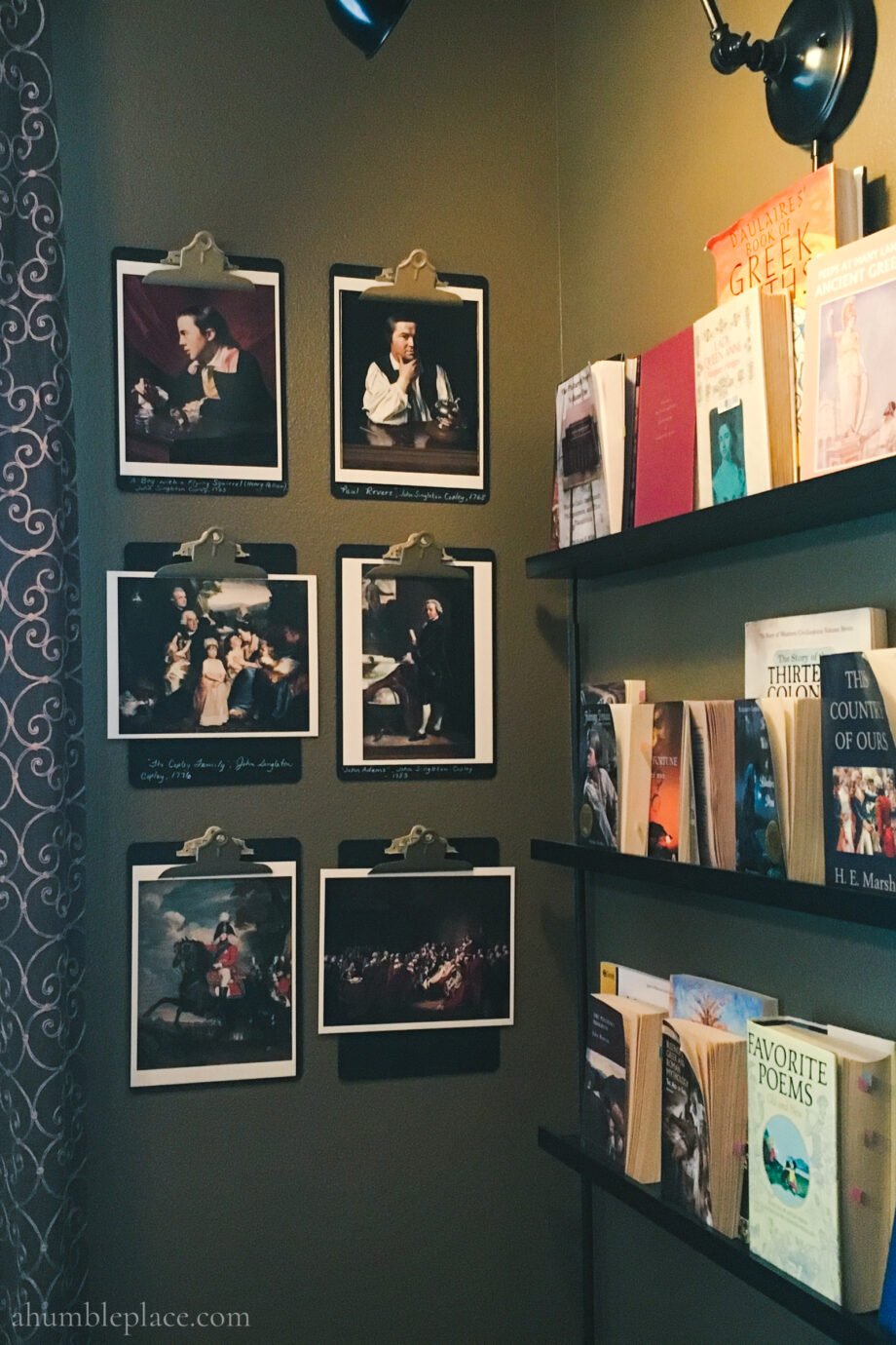 Simple Ideas for Displaying Picture Study Art · a humble place