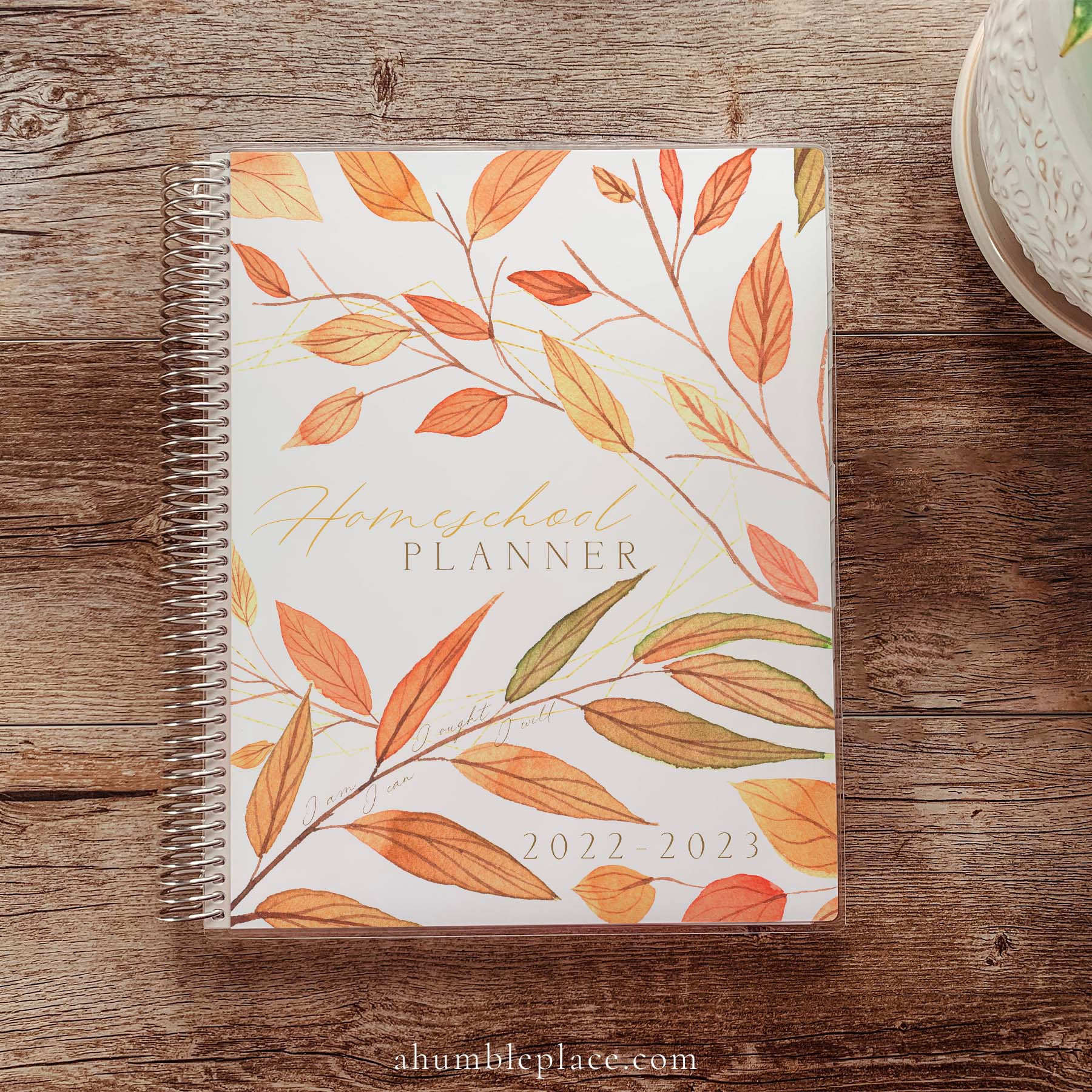 Custom Homeschool Planner Covers · a humble place