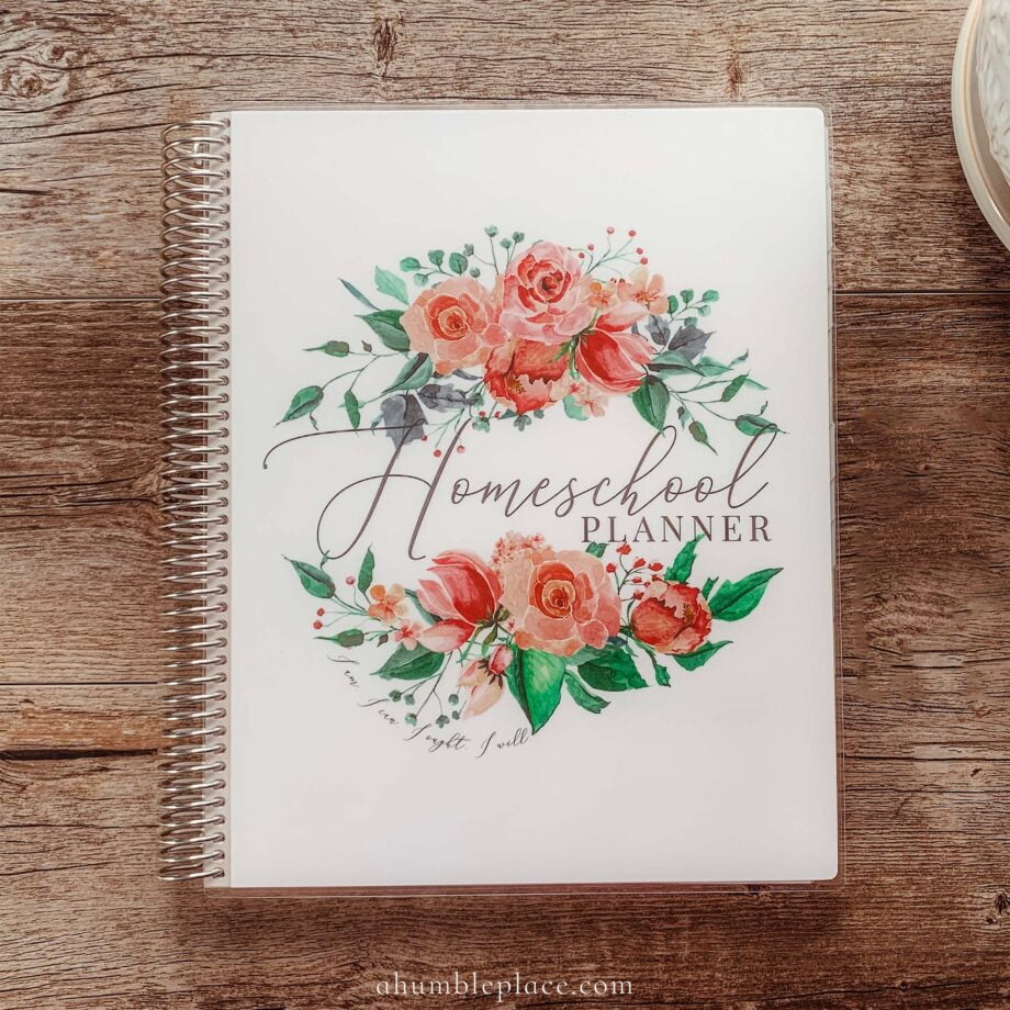 Custom Homeschool Planner Covers · a humble place