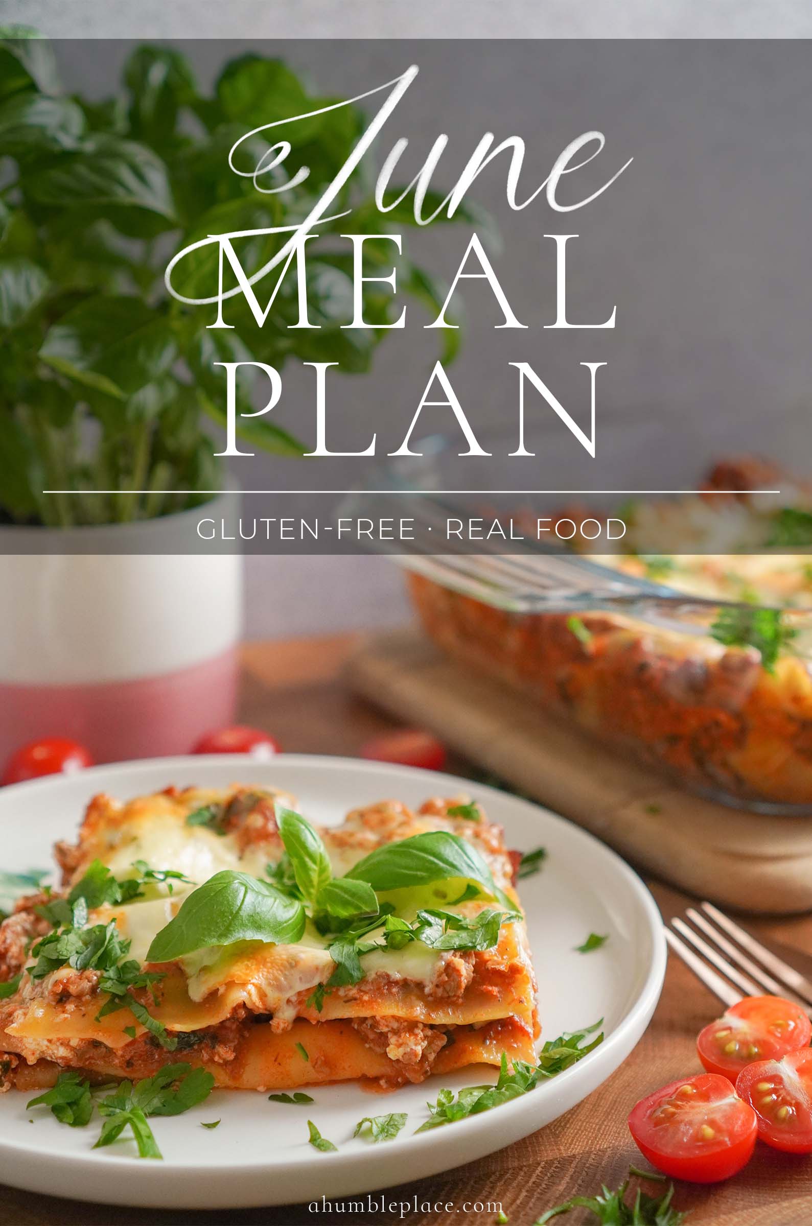 June Meal Plan · a humble place