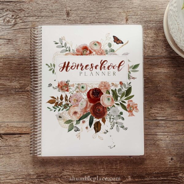 Customizable Printable Homeschool Planner Cover with Butterflies and ...